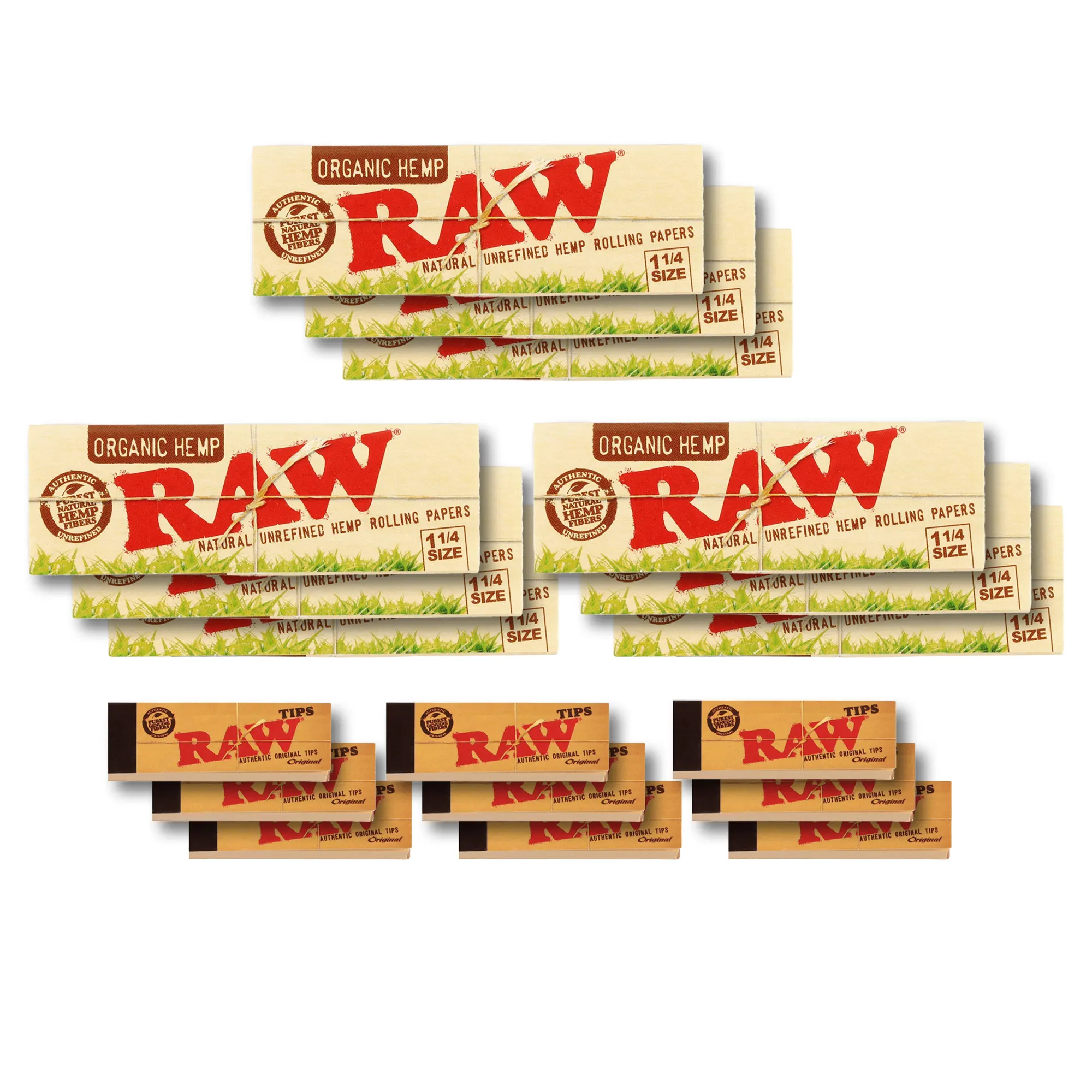 เซ็ตสุดคุ้ม กระดาษโรล RAW Organic 1¼ + Classic Tips - High-Quality ...