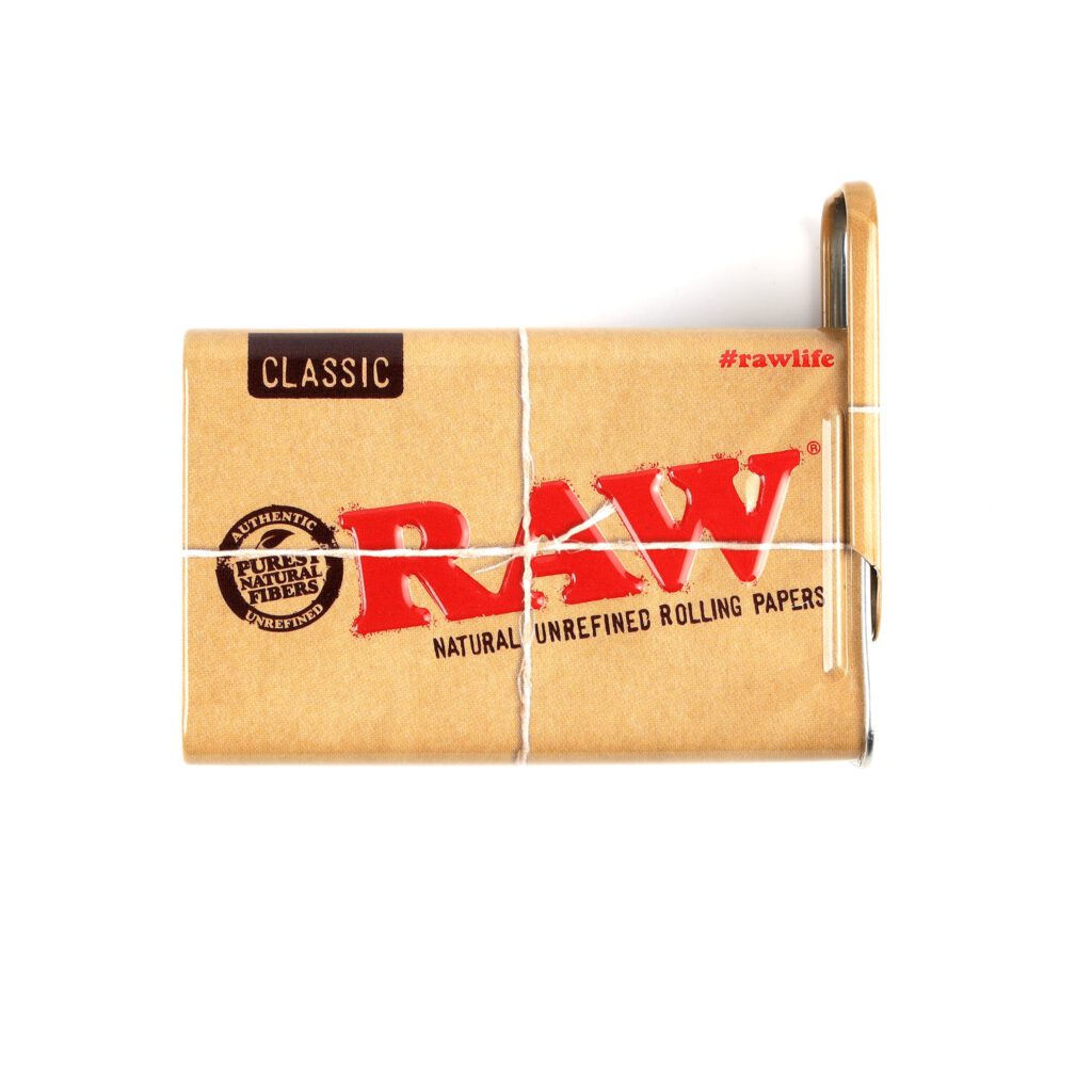 RAW Sliding Top Tin Box - High-Quality Organic Marijuana - Pattaya
